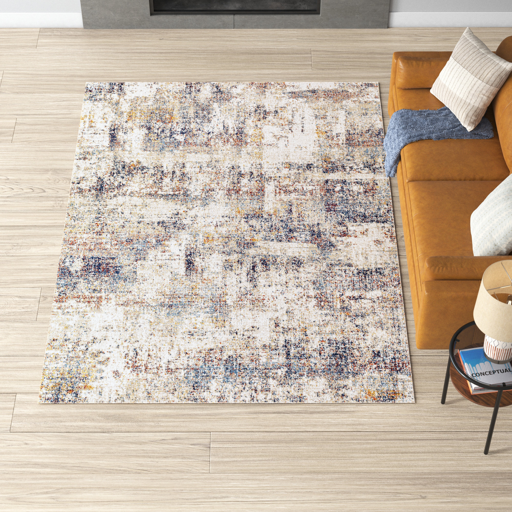 Trent Austin Design® Dunnell Abstract Machine Woven Indoor / Outdoor ...