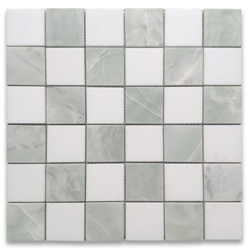 Marble Online 12" x 12" Marble Mosaic Sheet Subway Wall & Floor Tile ...