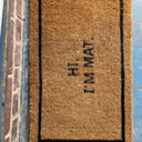 Red Barrel Studio® Martrud Hi I'm Mat 30 in. x 18 in. Non-Slip Outdoor ...