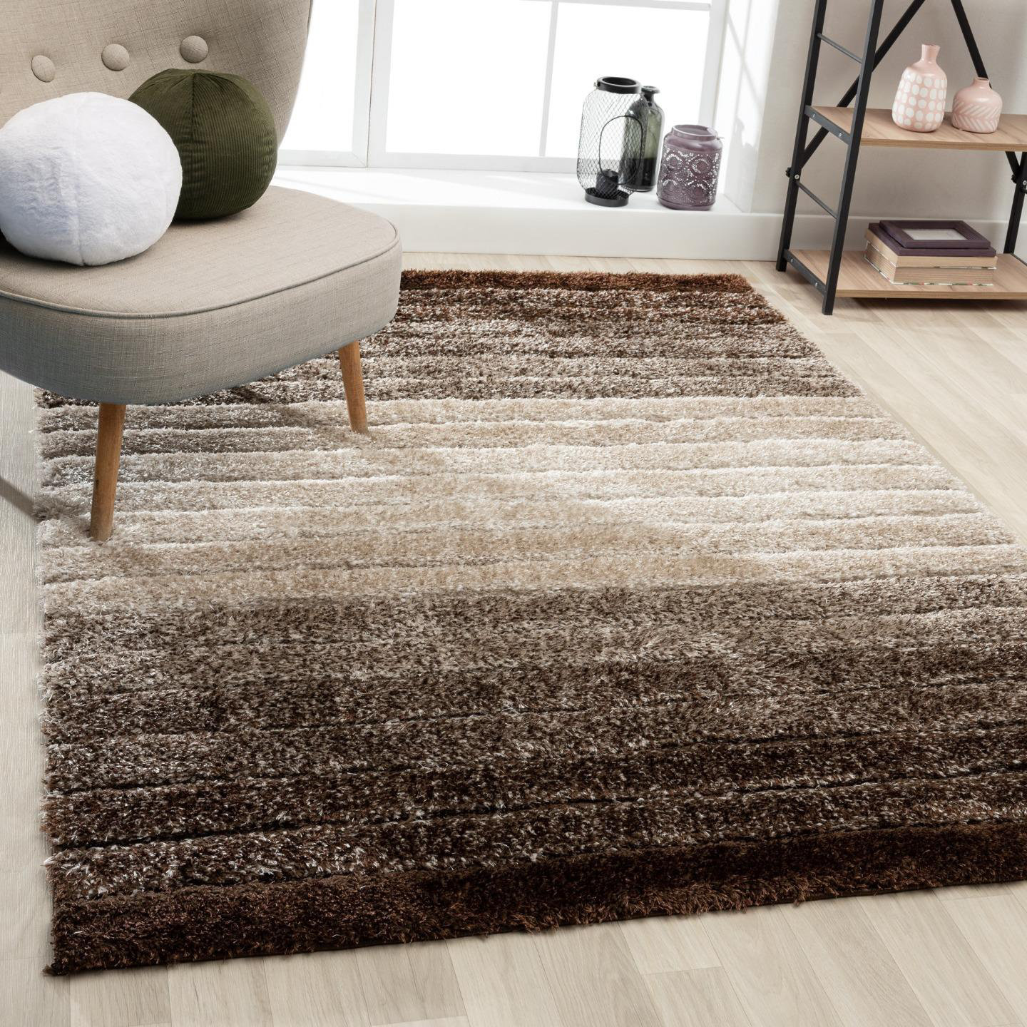 Latitude Run® Lantanas Brown Area Rug & Reviews | Wayfair