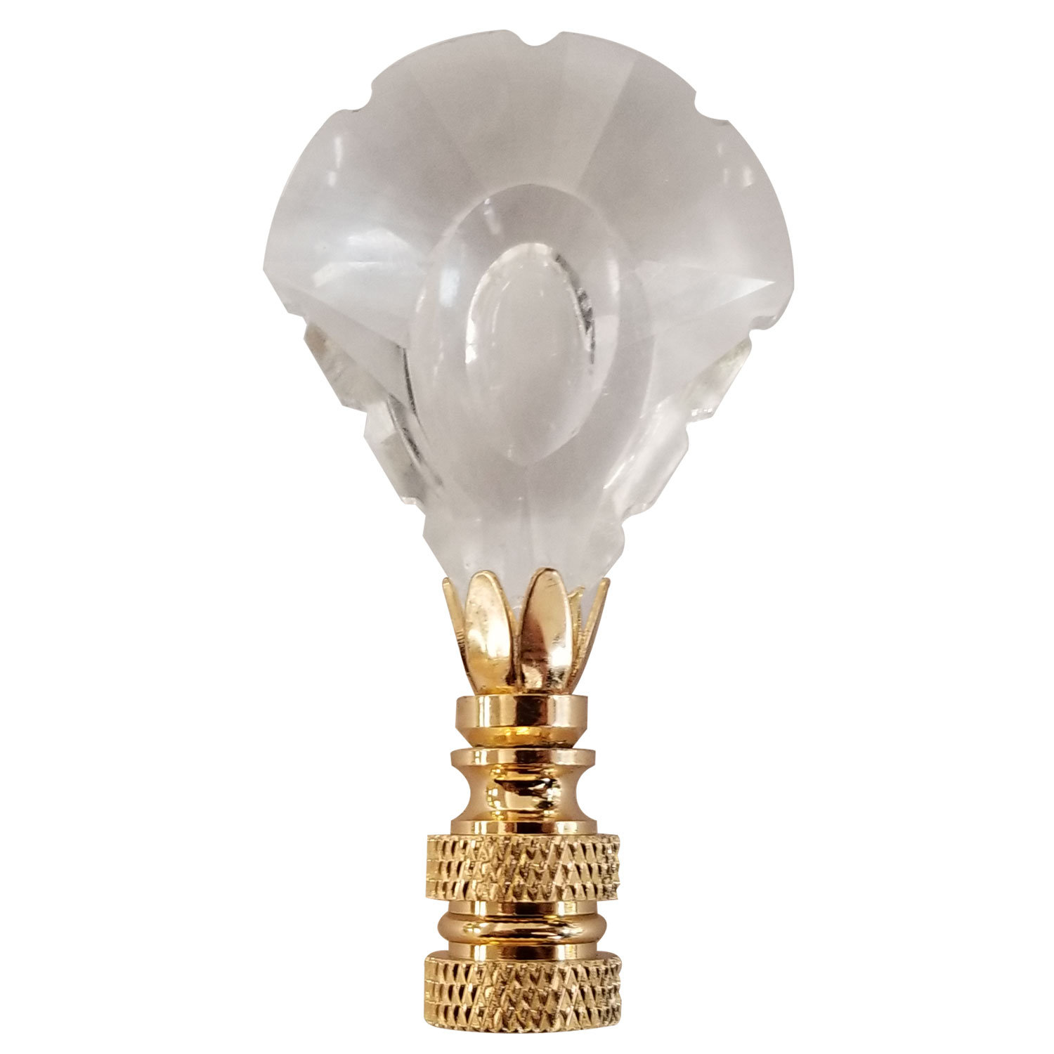 RoyalDesigns Fluted Pendalogue Faceted Center Cut Design Crystal Lamp ...