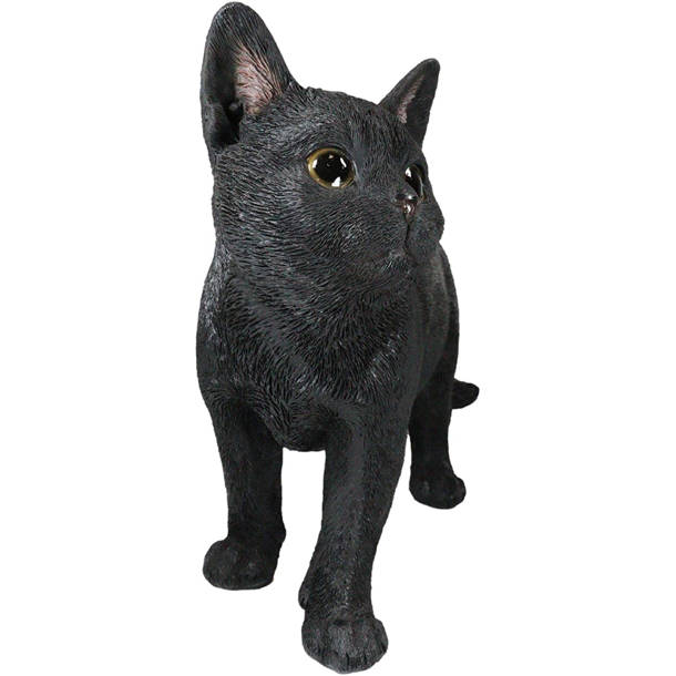 Trinx Whimsical Smiling Cat Garden Statue & Reviews | Wayfair