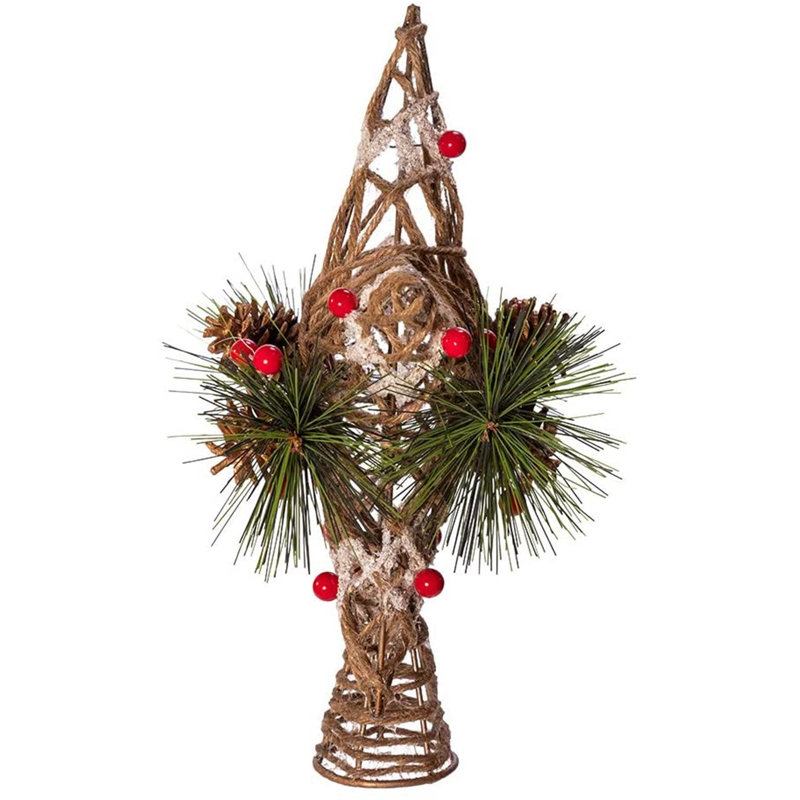 Kurt Adler No Pattern Tree Topper & Reviews | Wayfair