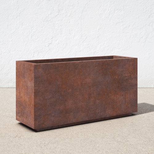 Corten Steel Series Long Box Planter & Reviews | AllModern