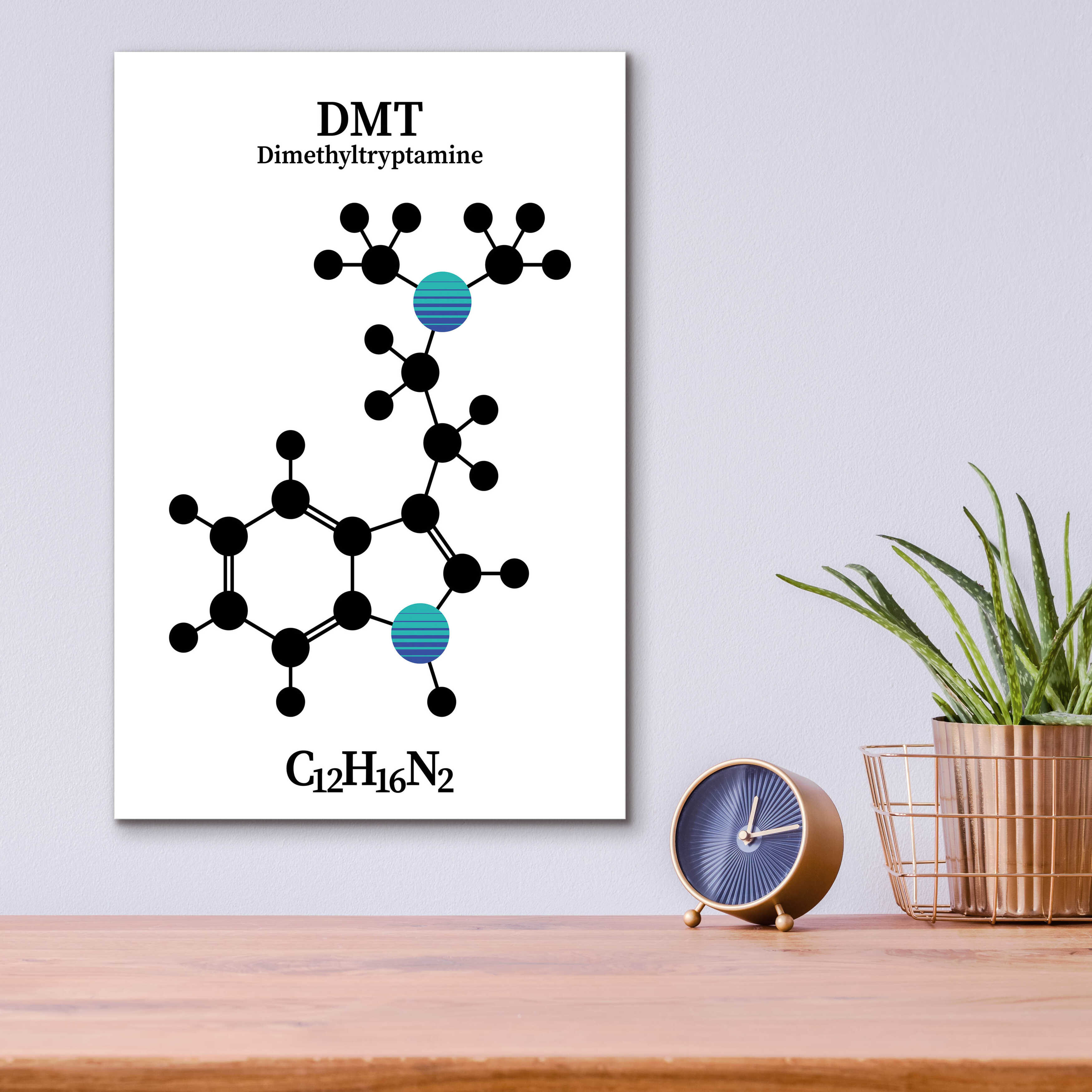 Trinx Epic Art 'DMT Molecule 2' By Epic Portfolio, Acryl DMT Molecule 2 by - Unframed Print ...