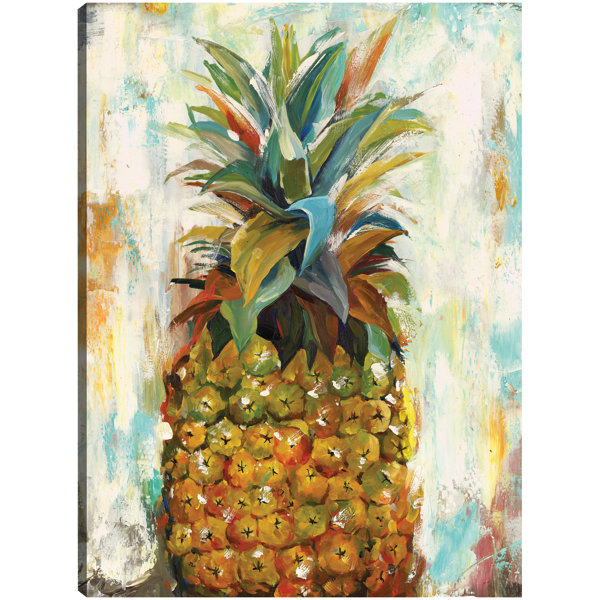 Bay Isle Home Pineapple Portrait By Frank Parson Canvas Art Print | Wayfair