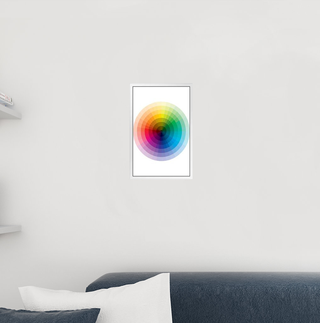 Latitude Run® Spectrum Color Wheel With Graduation From Black To White ...