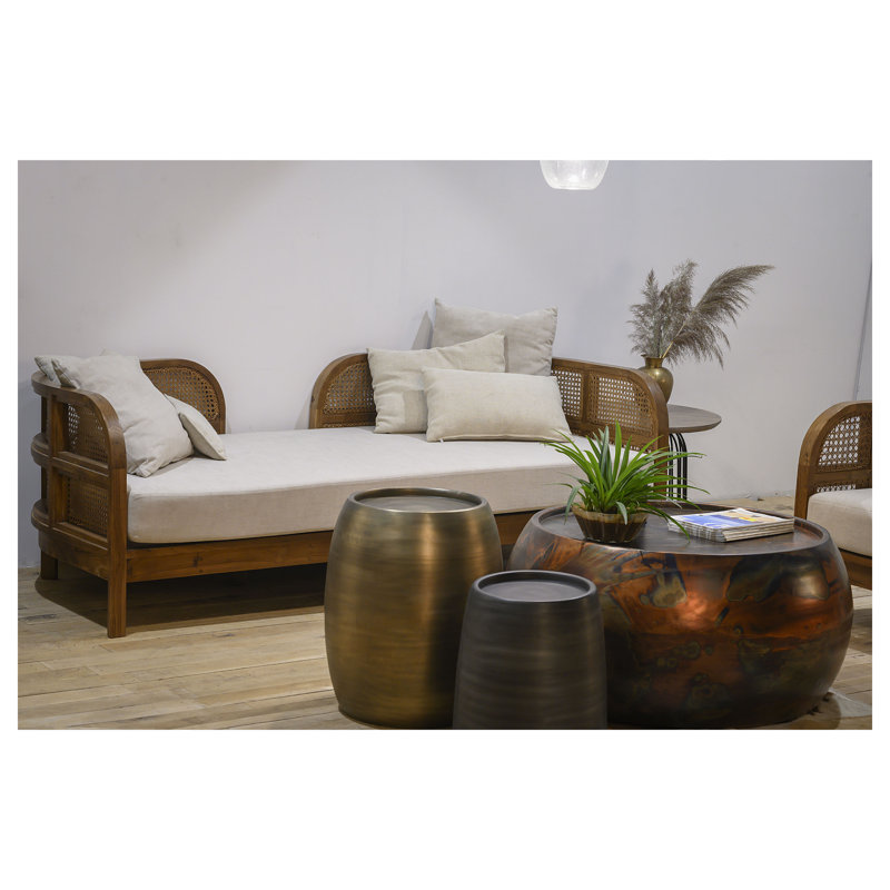 Joss & Main Yates 17'' Tall Steel Tray Top Drum End Table & Reviews ...