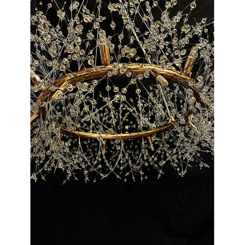 Mercer41 Jannuel 16 - Light Crystal Sputnik Wagon Wheel Chandelier ...