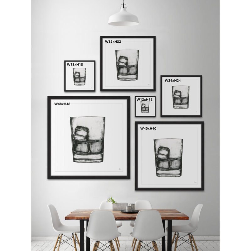 Wade Logan® Bourbon On The Rocks Framed On Paper by Eyre Tarney Print ...