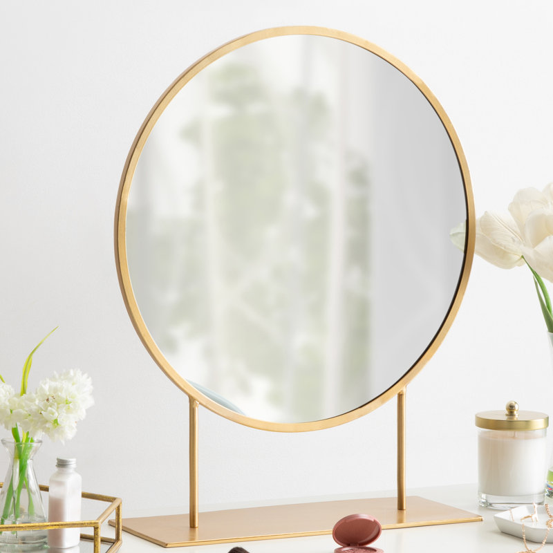 Willa Arlo Interiors Jackie Round Glam Beveled Accent Mirror & Reviews ...