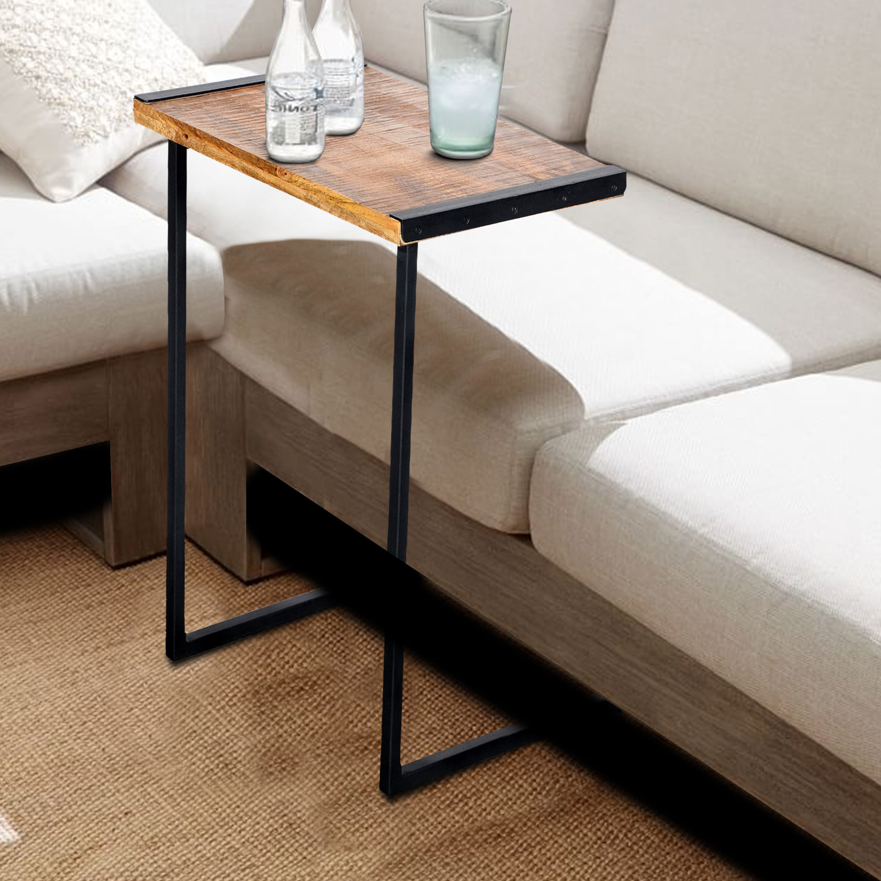 17 Stories 25.5'' Tall Solid Wood C Table End Table | Wayfair