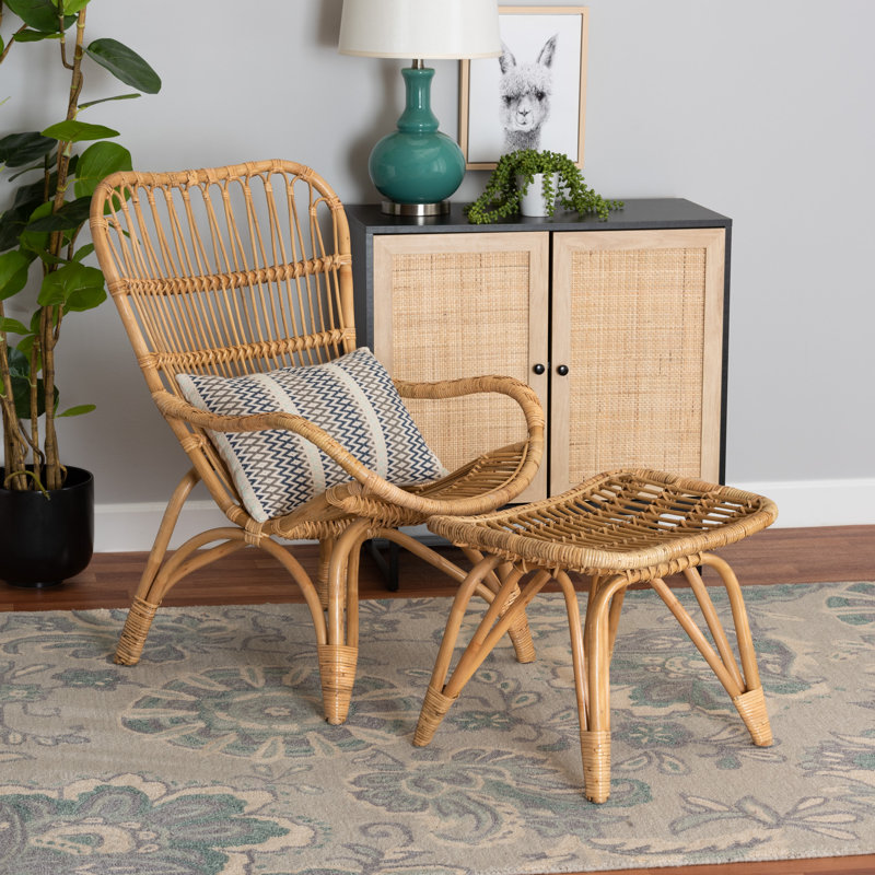 Bayou Breeze Aaniah Rattan Armchair | Wayfair