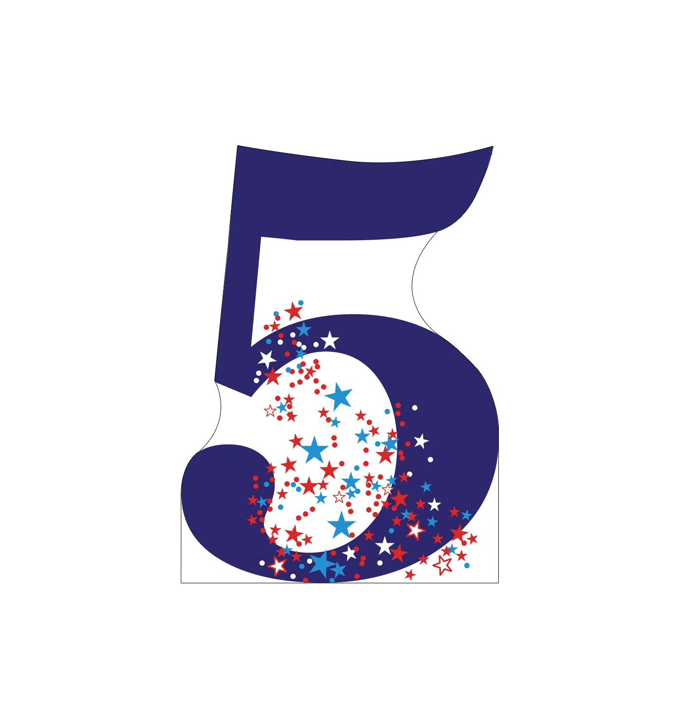 Advanced Graphics Number 5 Cardboard Stand-Up | Wayfair