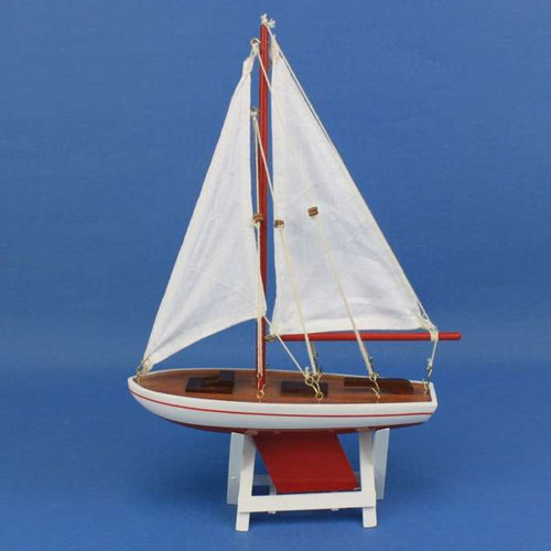 Handcrafted Nautical Decor Wooden It Floats Floating Model Sailboat ...