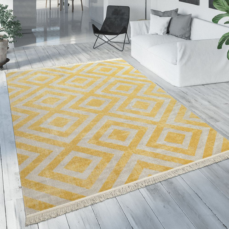 Fernleaf Briella Flatweave Yellow Indoor/Outdoor Rug & Reviews ...