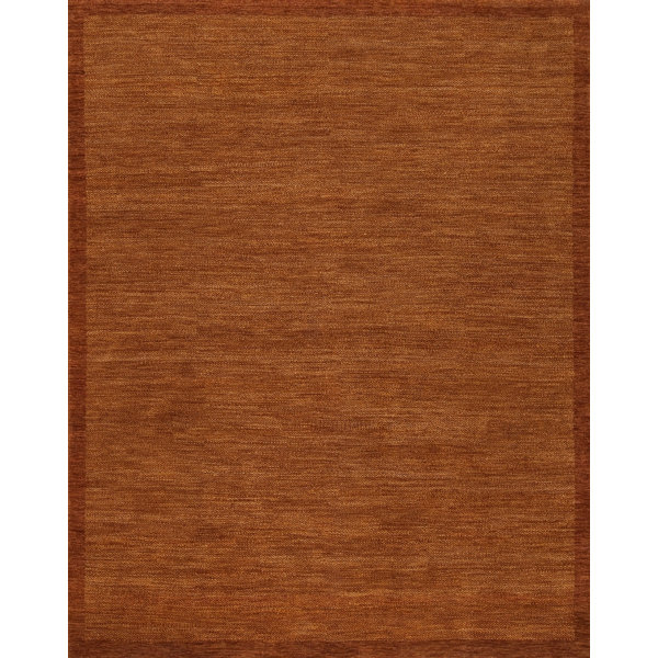 Samad Rugs Textures Hand Knotted Wool Toffee/Caramel Area Rug | Wayfair