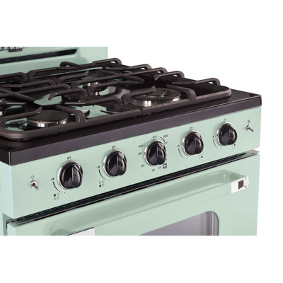Unique Classic Retro 30" 4 burner 3.9 cu. ft. Freestanding Gas Range ...
