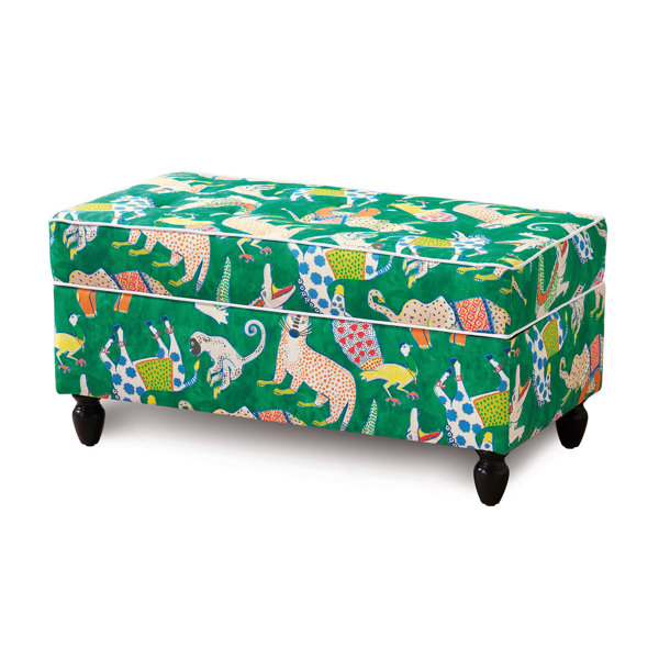 Eastern Accents Hullabaloo Upholstered Storage Ottoman | Wayfair
