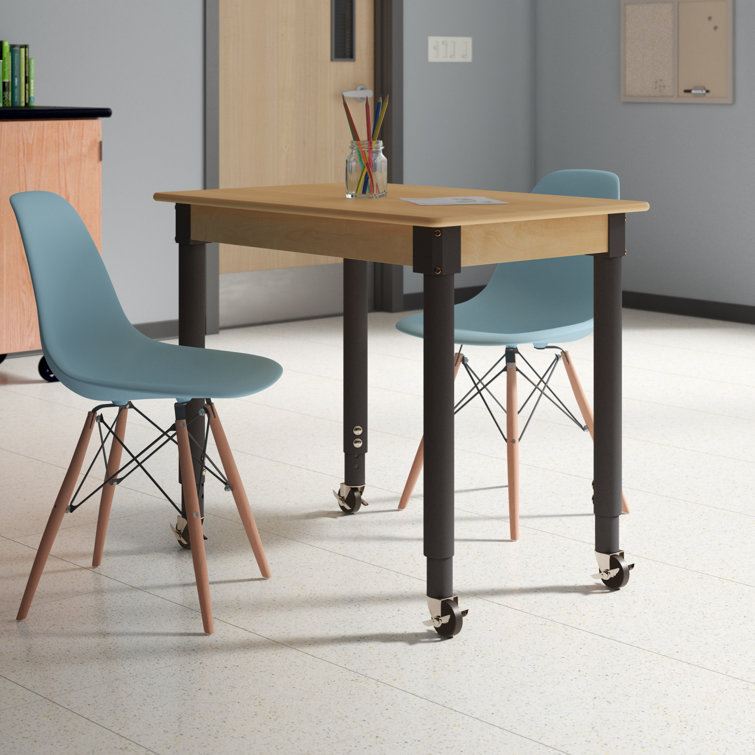 Wood Designs Hardwood Birch Tables Adjustable Height Rectangular ...