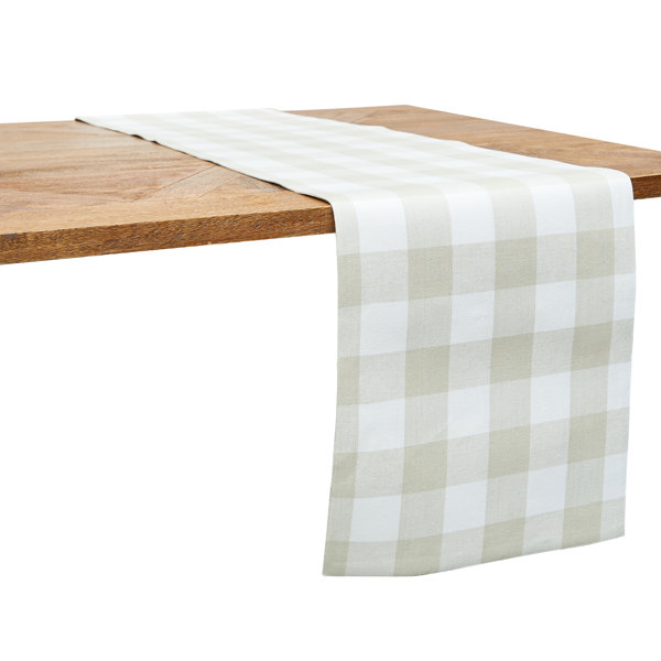 Birch Lane™ Sardinia Rectangular Gingham Table Runner | Wayfair