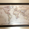 Home Magnetics Framed Magnetic Travel World Map & Reviews | Wayfair