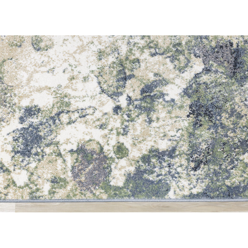 Novelle Home Dais Performance Blue/Green/Beige Rug & Reviews | Wayfair