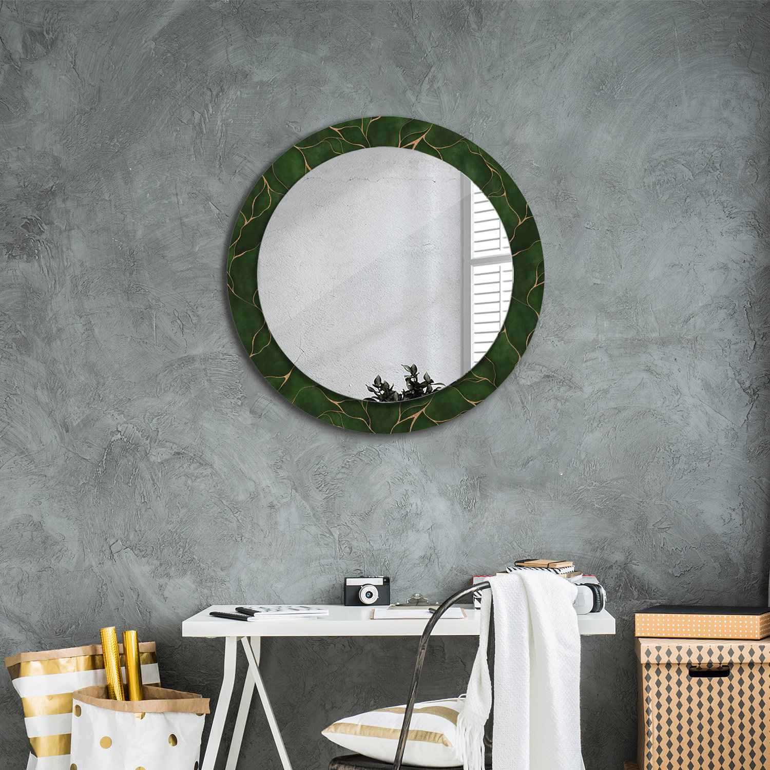 East Urban Home Huldar Round Glass Wall Mirror | Wayfair.co.uk