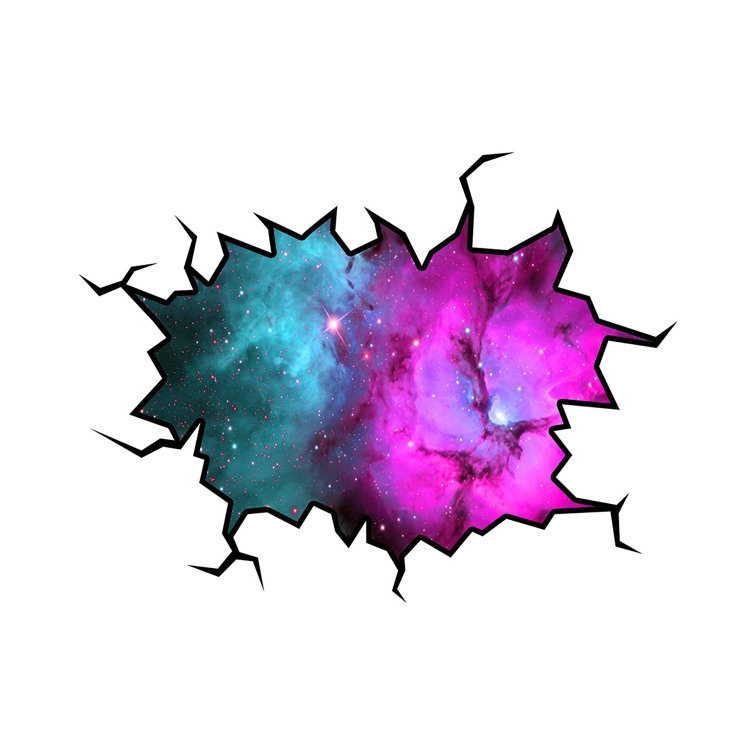 East Urban Home Nebula Galaxy Wall Decal Outer Space Cosmic Sticker ...