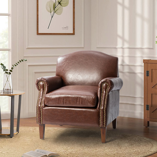 Leather-mission-chair | Wayfair