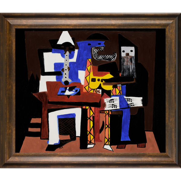 Vault W Artwork Three Musicians by Pablo Picasso - Painting on Canvas ...