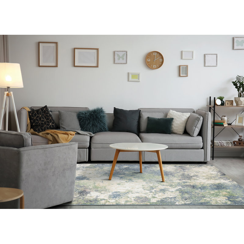 Novelle Home Dais Performance Blue/Green/Beige Rug & Reviews | Wayfair