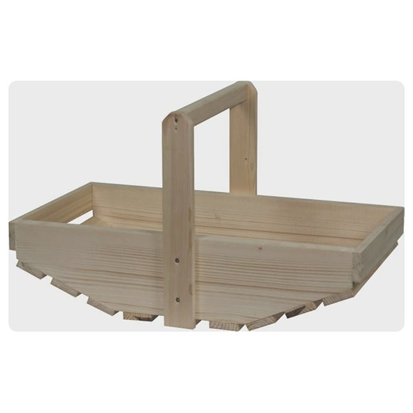 Brambly Cottage Heavy Duty Garden Solid Wood Basket | Wayfair.co.uk