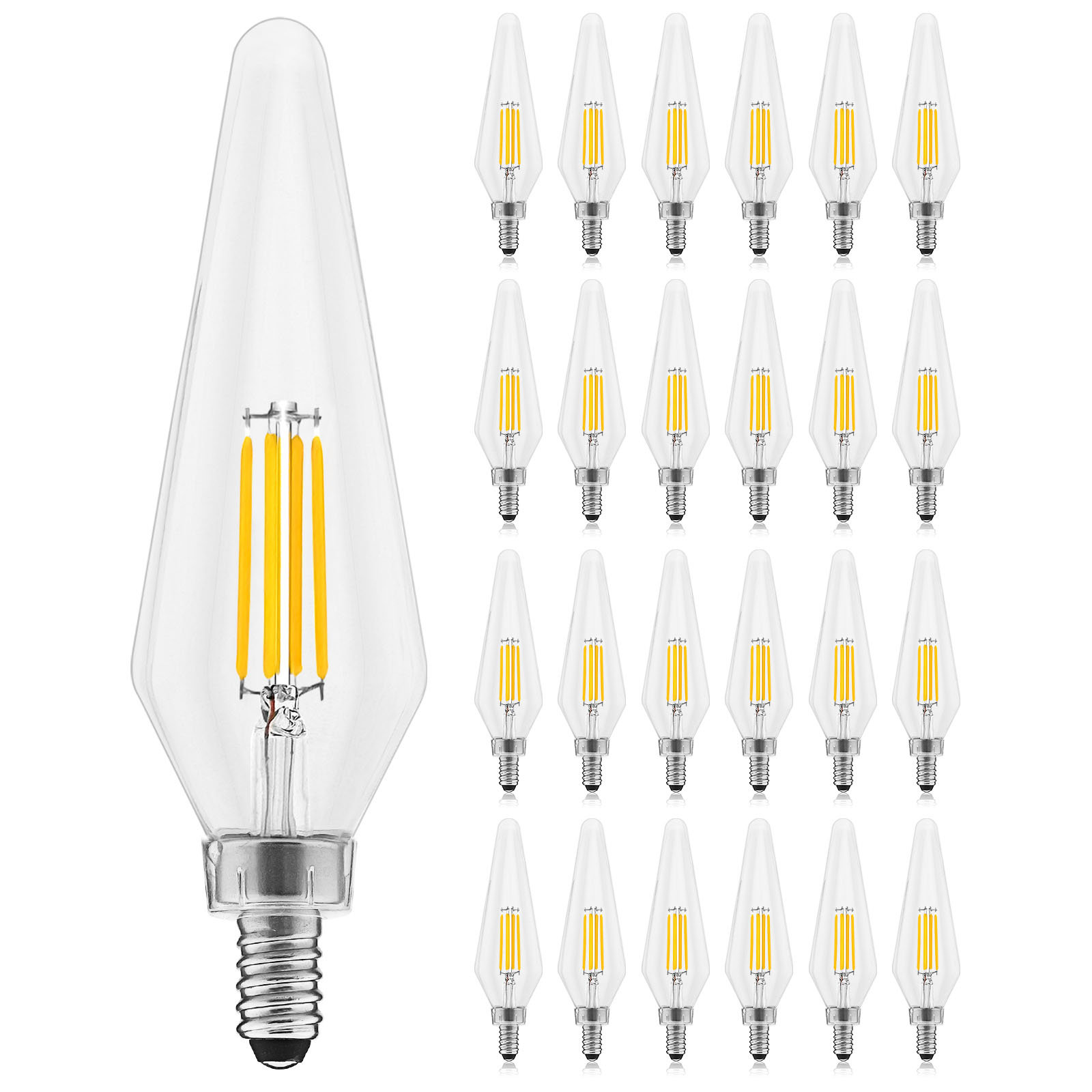 Luxrite 4.5 Watt, C11 LED, Dimmable Light Bulb, E12 Candelabra Base | Wayfair
