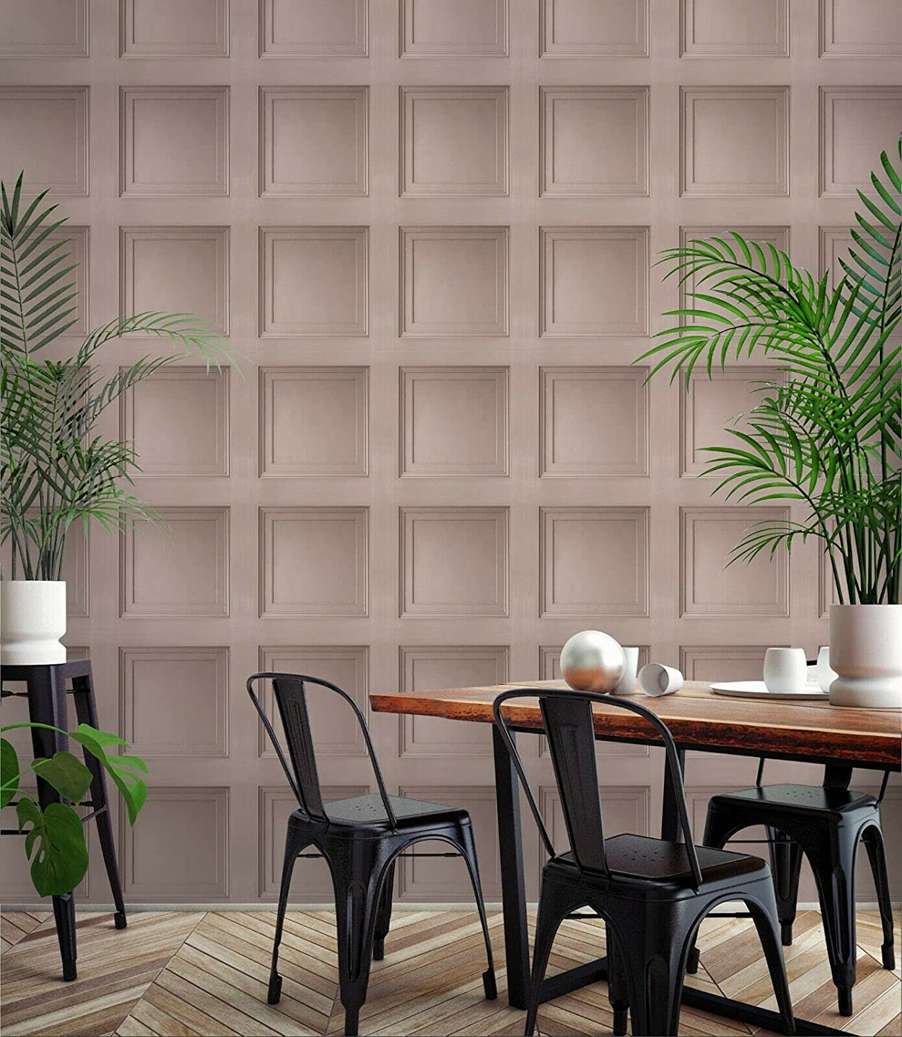 Metro Lane Alterik Wood Panel Effect Wallpaper | Wayfair.co.uk
