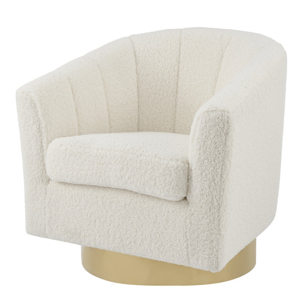 Willa Arlo Interiors Lori Upholstered Swivel Armchair & Reviews | Wayfair