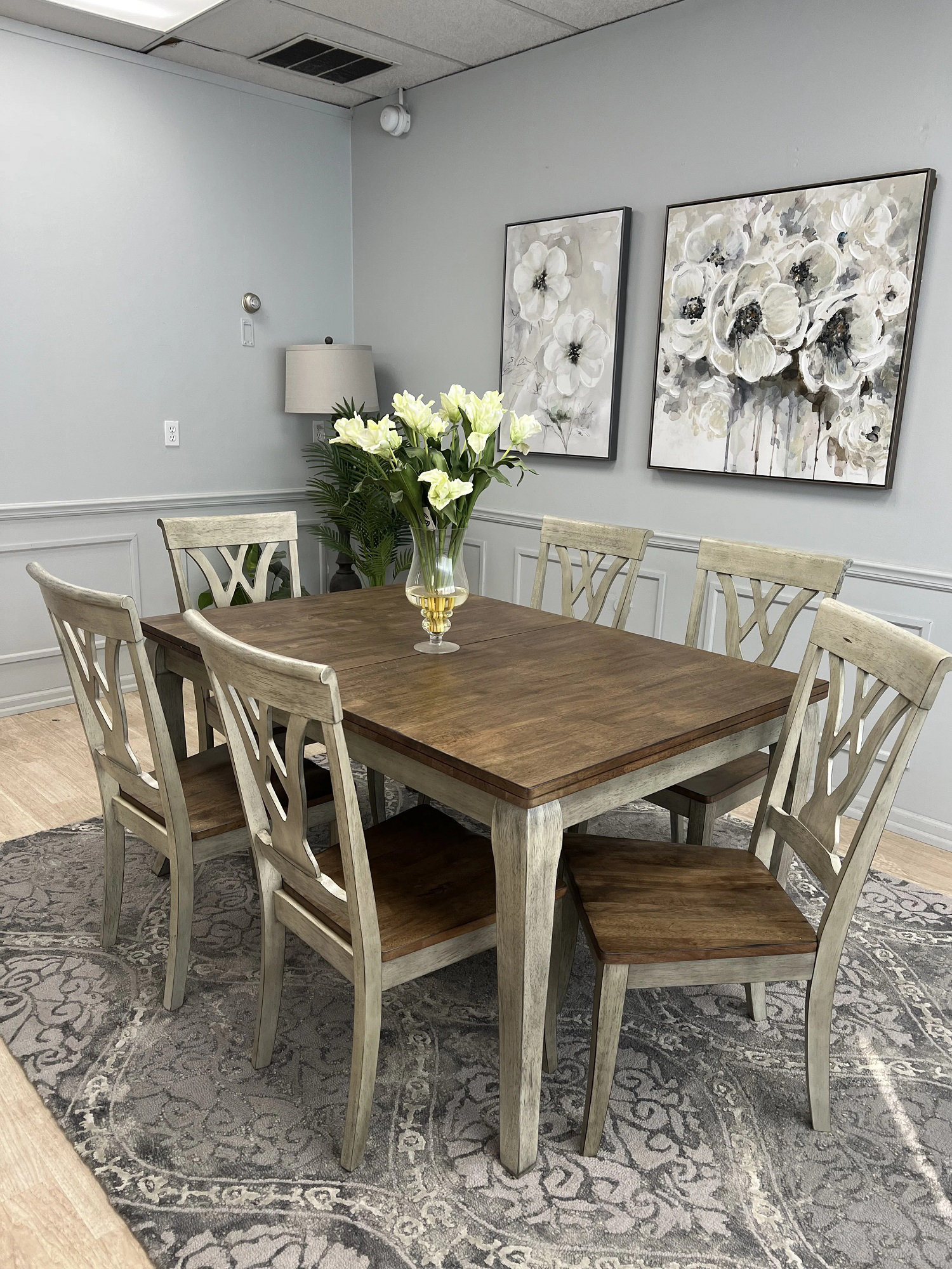 Loon Peak® Corsiglia Extendable Solid Wood Dining Set | Wayfair