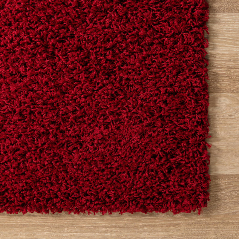 Ebern Designs Angeline Performance Cherry Red Rug & Reviews | Wayfair