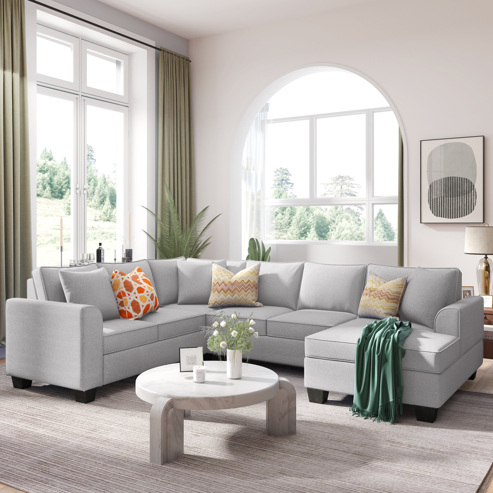 Latitude Run® 3 - Piece Upholstered Sectional | Wayfair