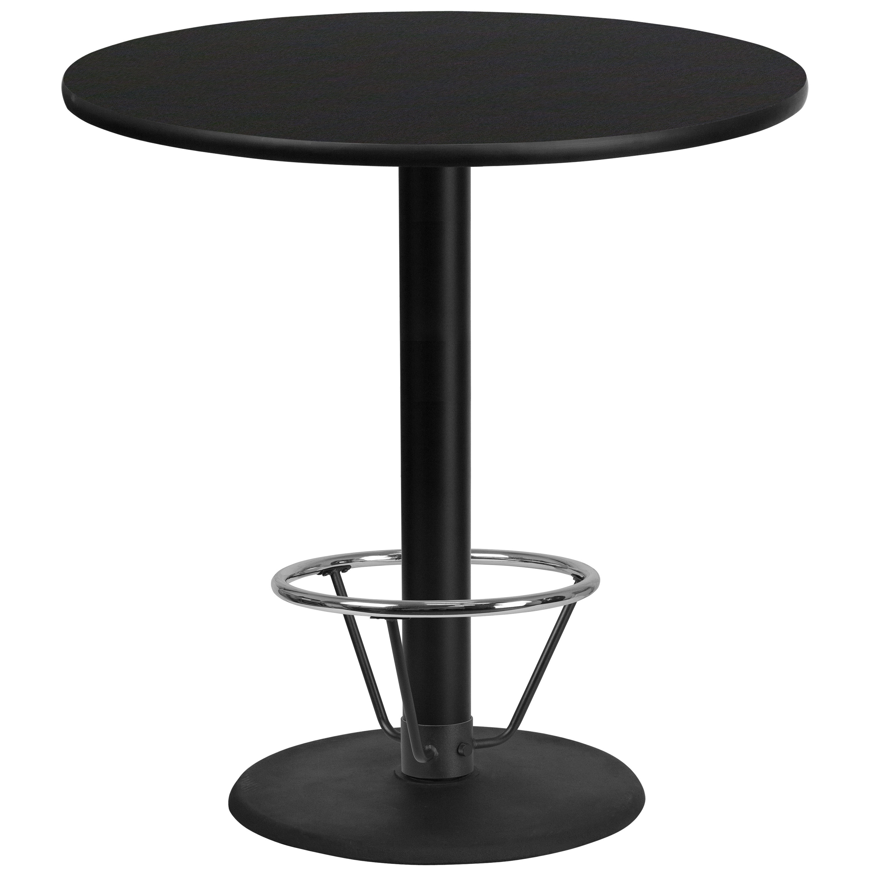 Ebern Designs Basinger 24'' Round Laminate Table Top with 18'' Round ...