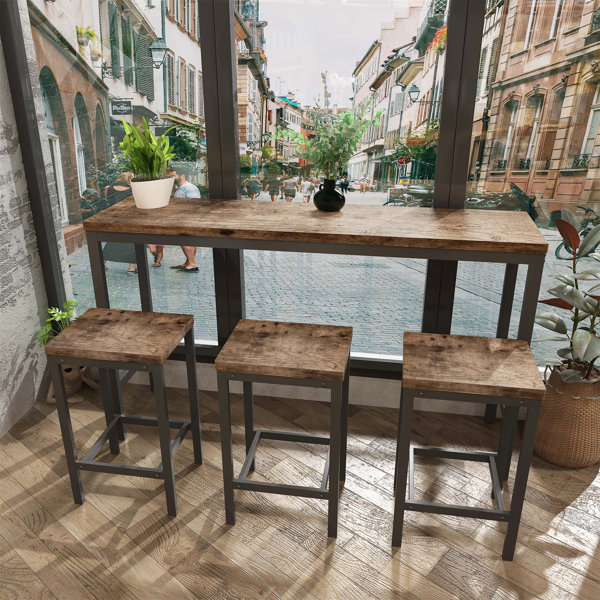 17 Stories 3 - Person Counter Height Dining Set | Wayfair