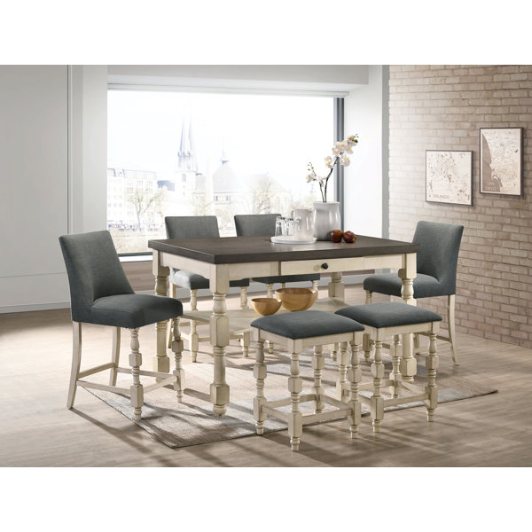 One Allium Way® Holtzclaw Counter Height Dining Table | Wayfair