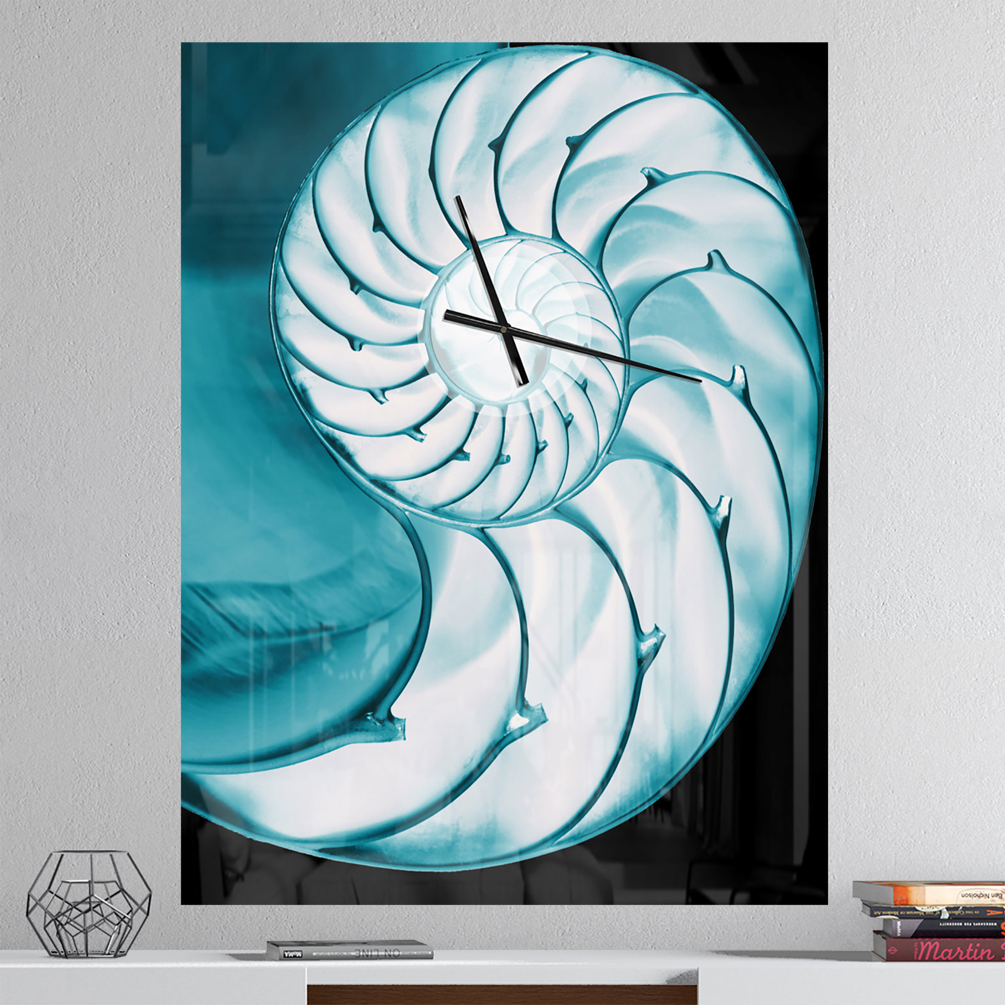 East Urban Home Chambered Nautilus Coastal Wall Clock | Wayfair