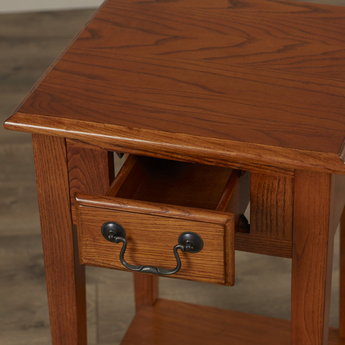 Charlton Home® Solid Wood Square Side Table & Reviews | Wayfair