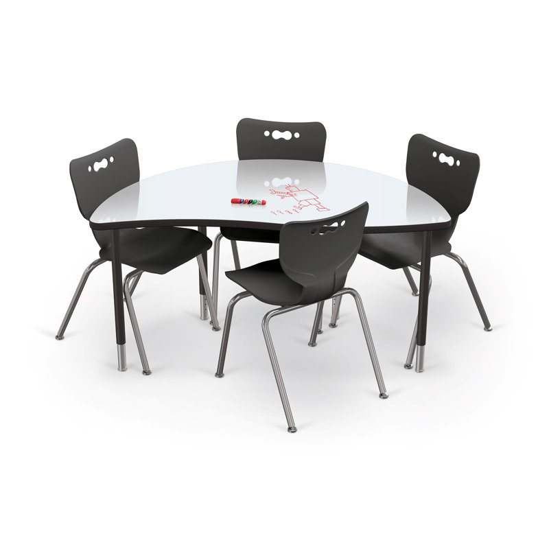 MooreCo Hierarchy Creator HPL Whiteboard Half Circle Activity Table ...