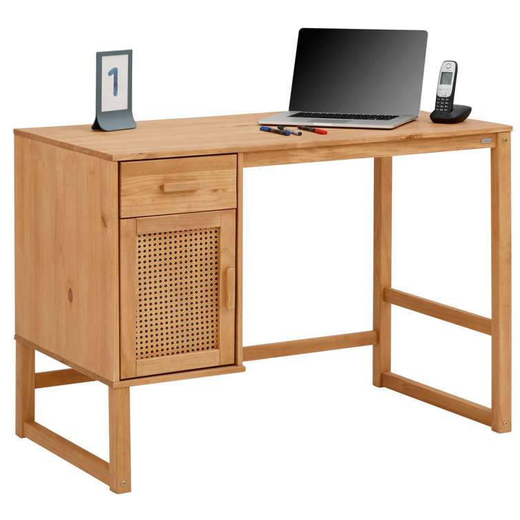 Bay Isle Home Eagletown 110Cm W Rectangular Computer Desk with Cabinet ...