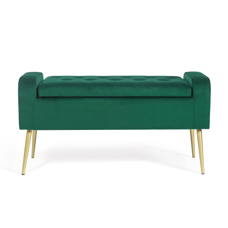 Mercer41 Gigel Upholstered Flip Top Storage Bench | Wayfair