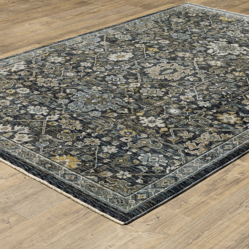 Langley Street Hovis Blue/Light Blue Area Rug | Wayfair