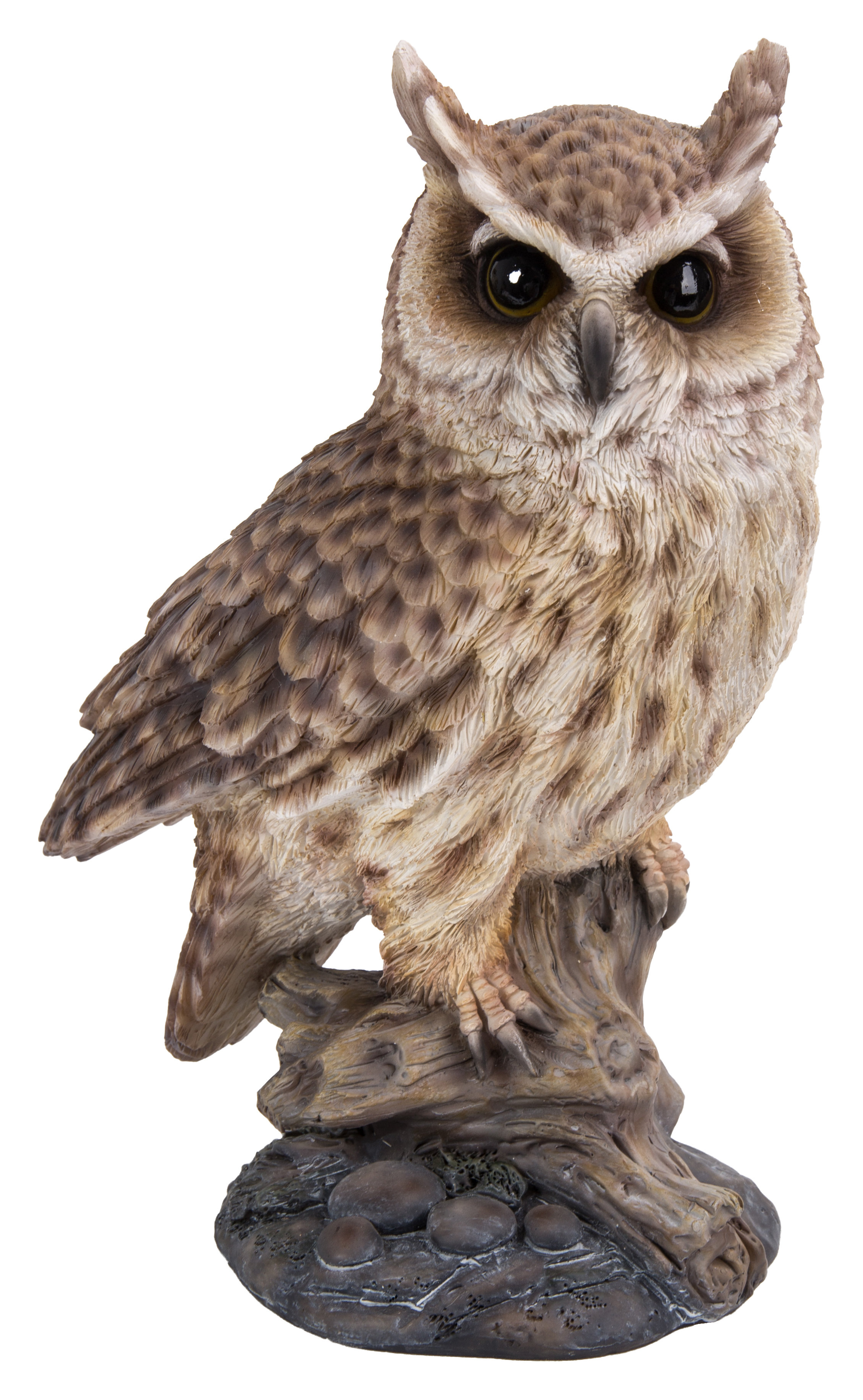 Hi-Line Gift Ltd. Long Eared Owl on Stump Statue & Reviews | Wayfair