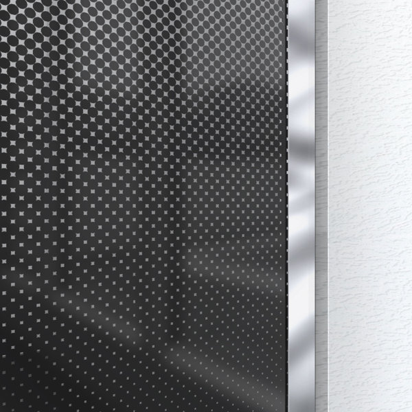 DreamLine Linea Ombre 34'' - 34'' W x 72'' H Frameless Fixed Glass ...